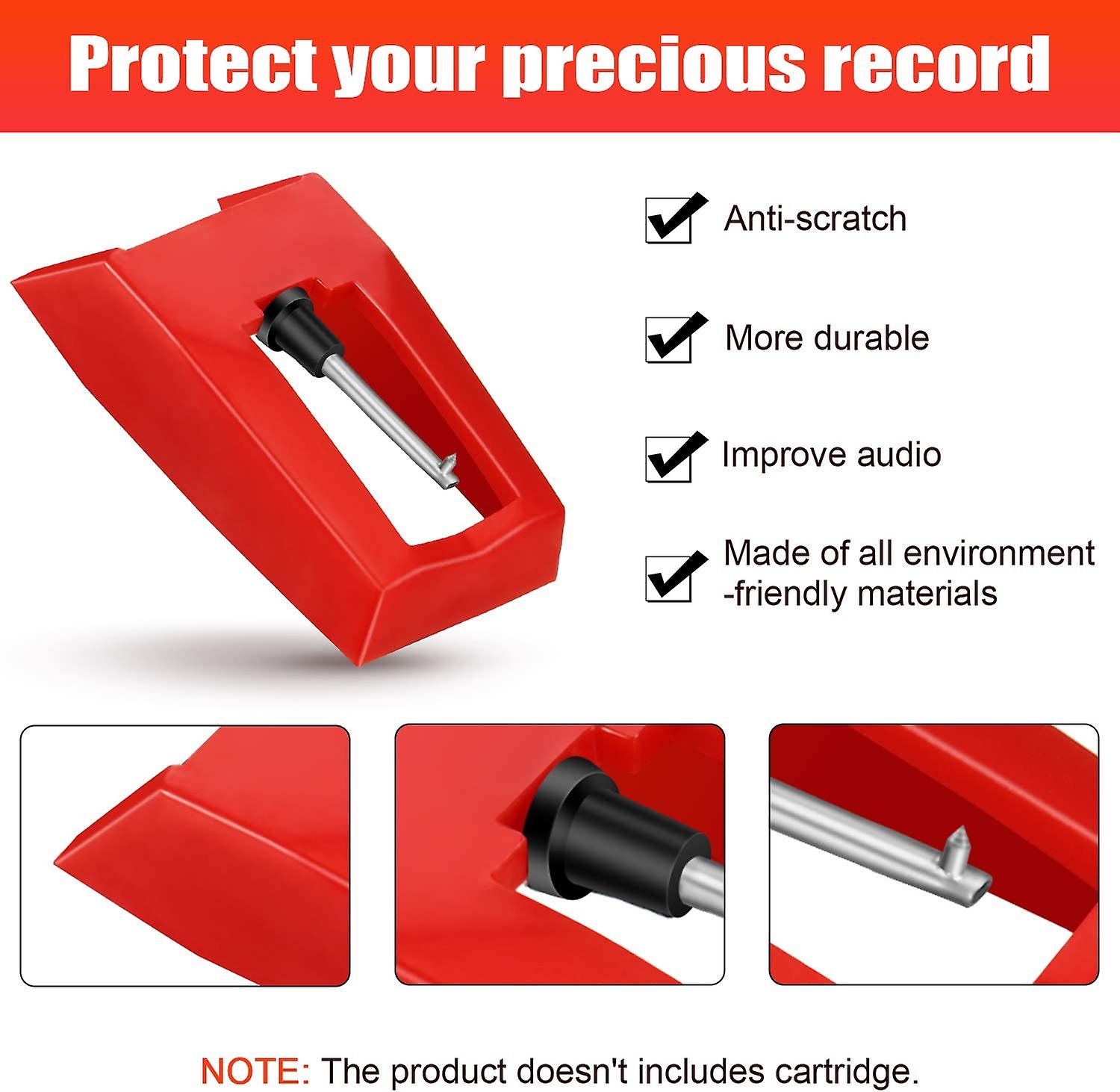 Record Player Needle Diamond Stylus Replacement For Turntable ...