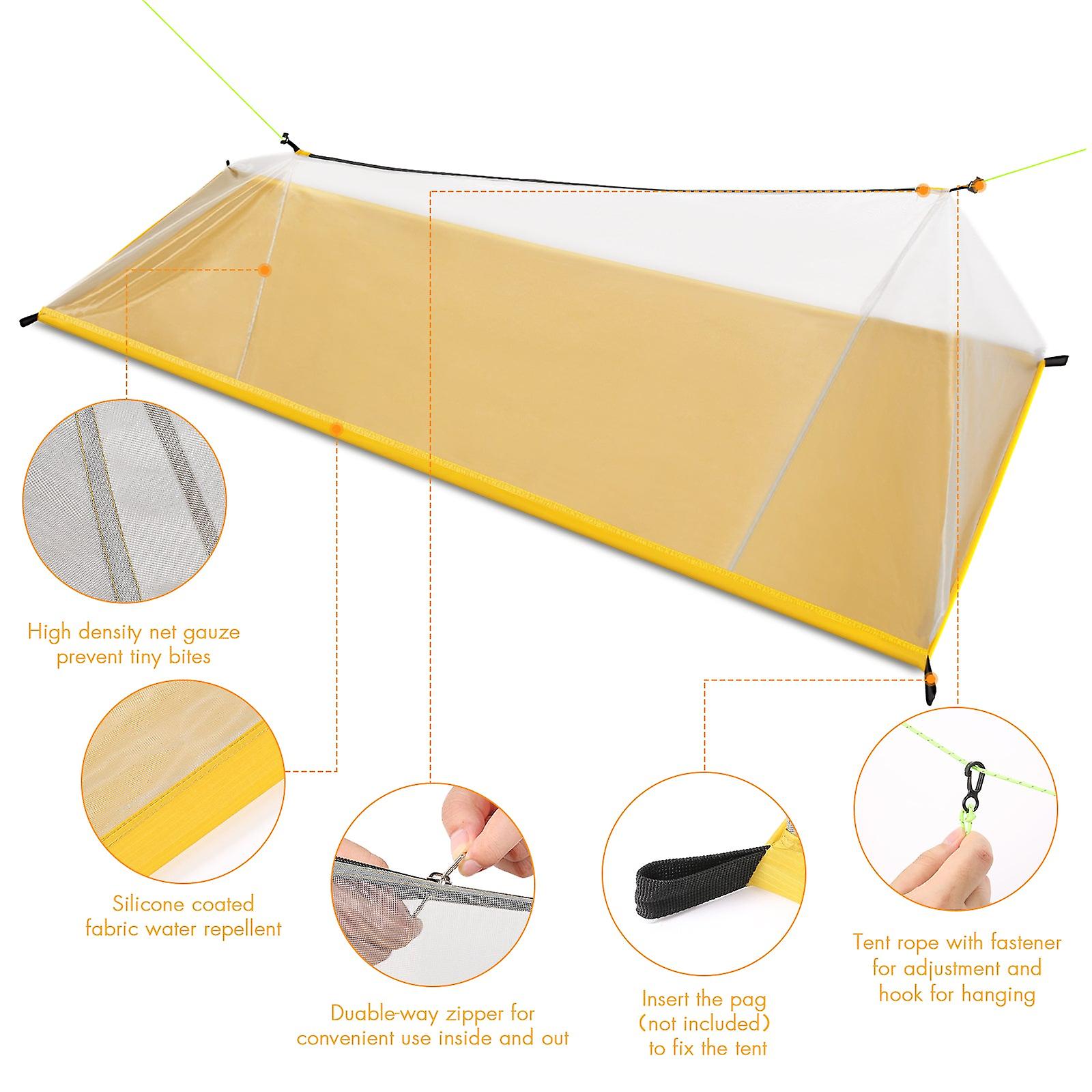 Outdoor Camping Tent Ultralight Mesh Tent Mosquito Insect Bug Repellent ...