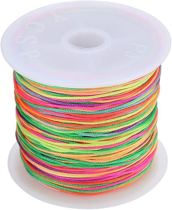 0.8mm Nylon Cord, Thread Chinese Knot Macrame Rattail Bracelet Braided ...