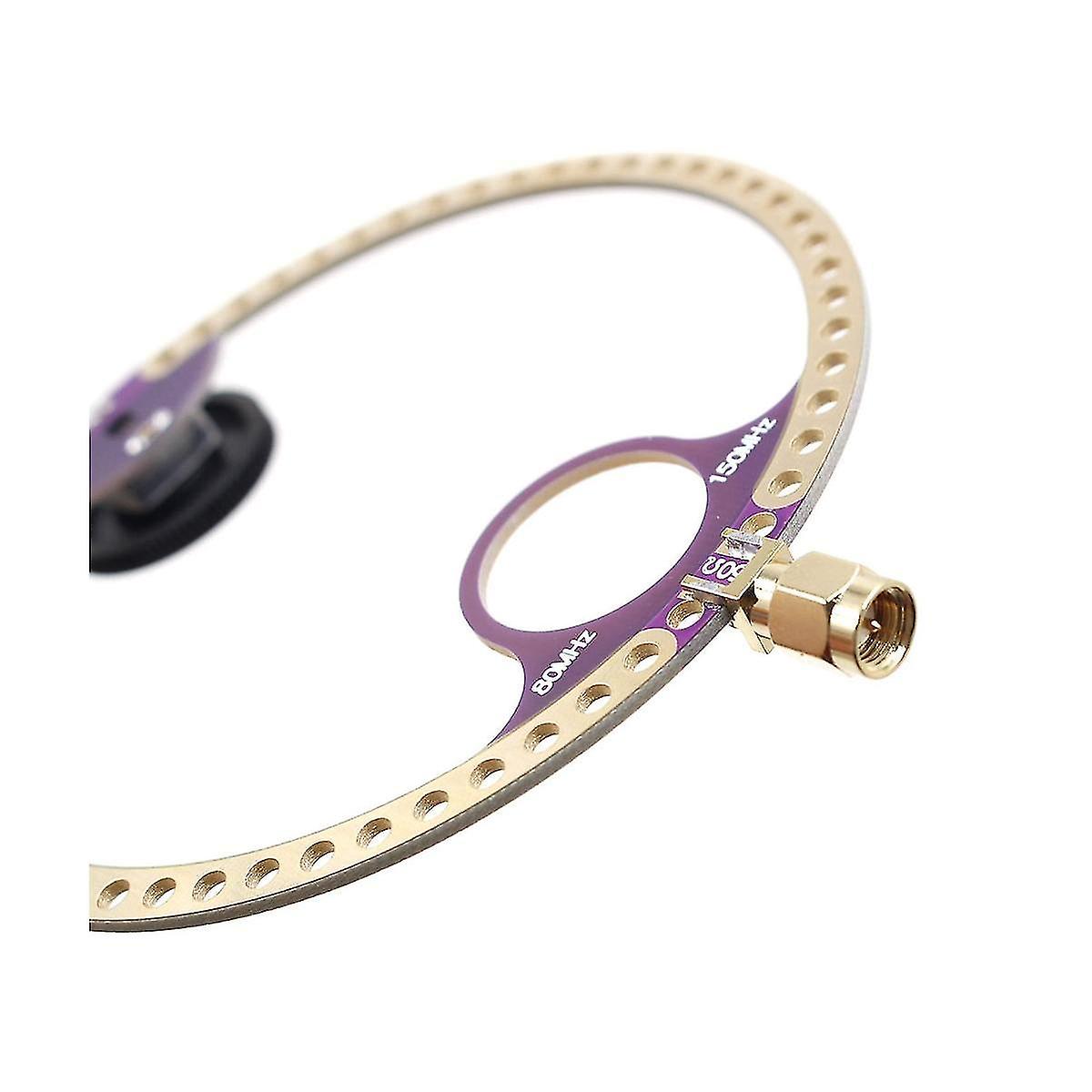 Uv Uhf+vhf Fm Mini Loop Antenna 400m-470mhz 80m-150mhz Sma For Hfdy ...