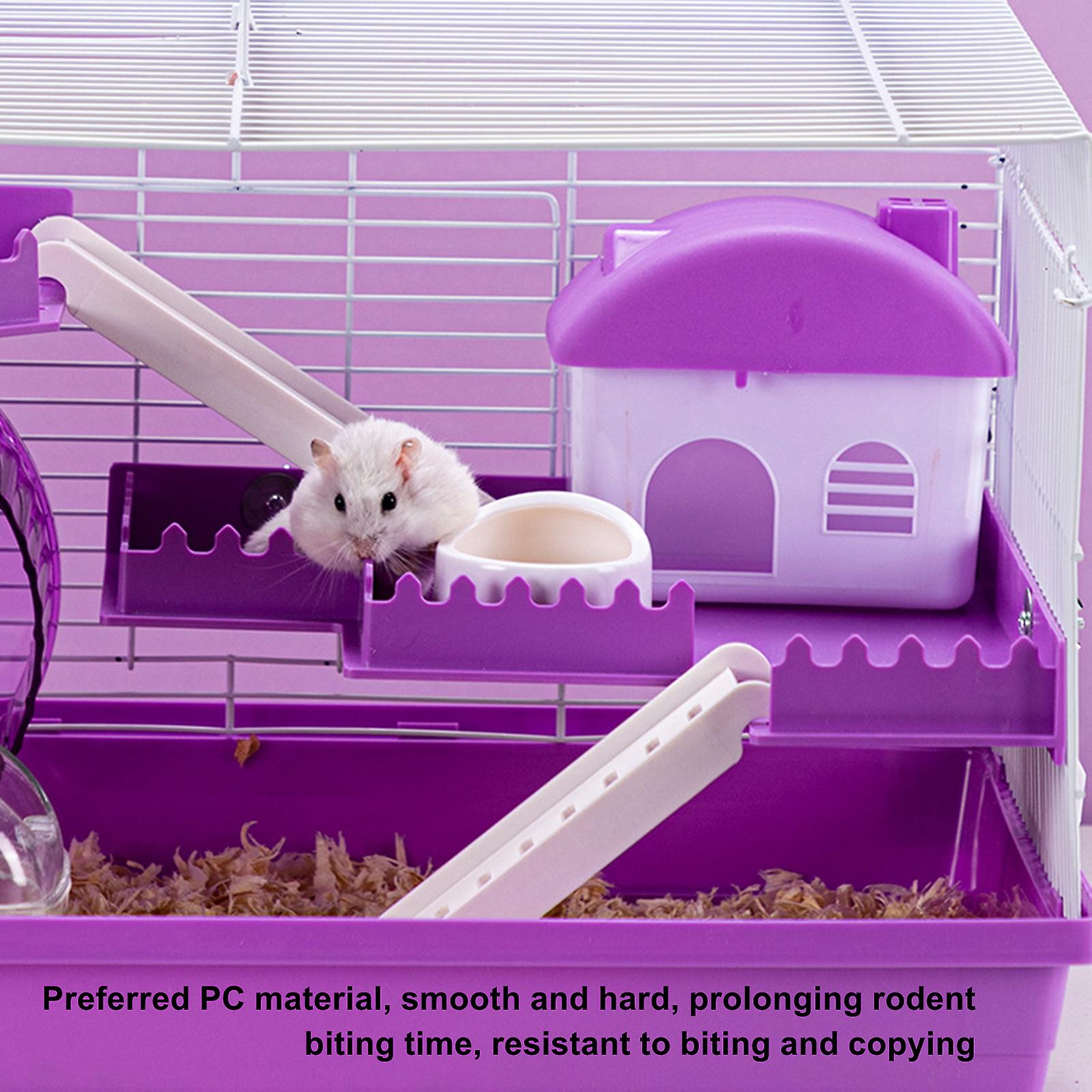 PVC Hamster Cage Playground Stand L/M Shaped Breathable Safe Effective ...