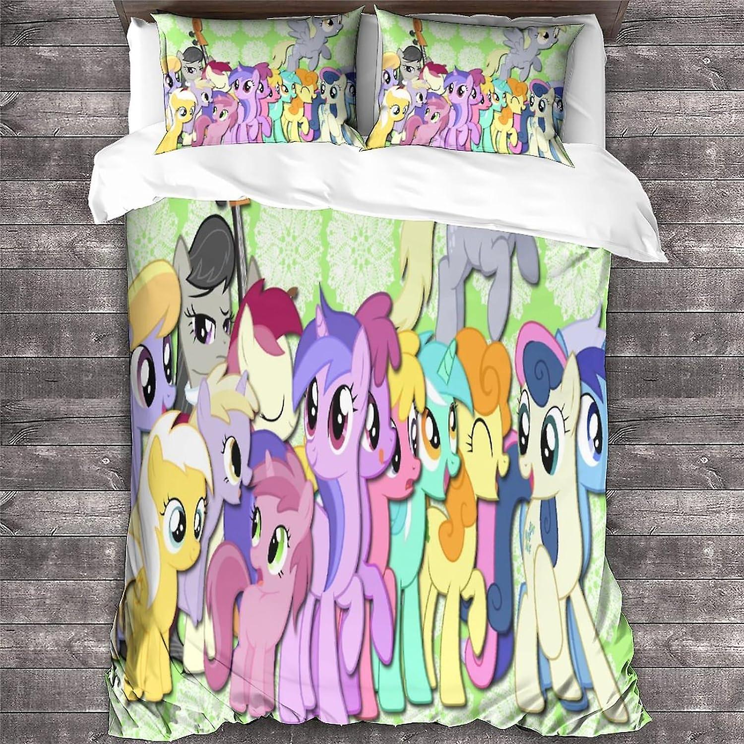 My Little Pony Quilt Cover 3D Print Anime Characters for Teens And ...
