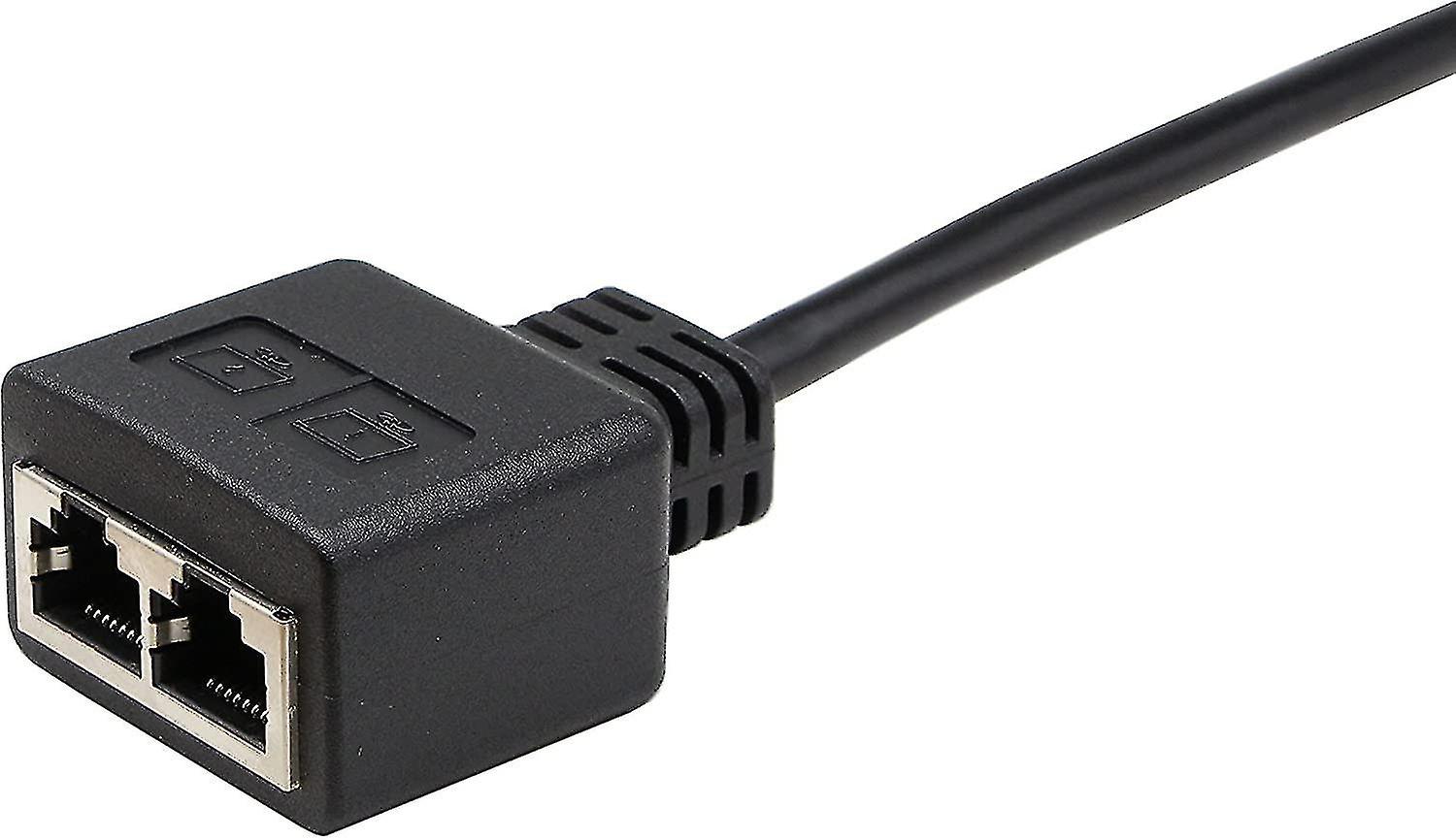 Network Adapter Rj45 1 To 2, Rj45 A Male-female Dual Adapter (15cm) It ...