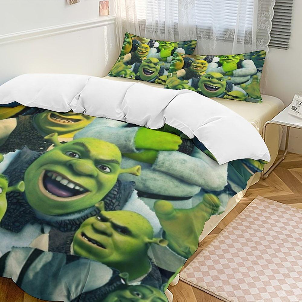 Shrek Bedding Sets Cute Bed Cover Anime Cartoon 3D Printed Lightweight ...
