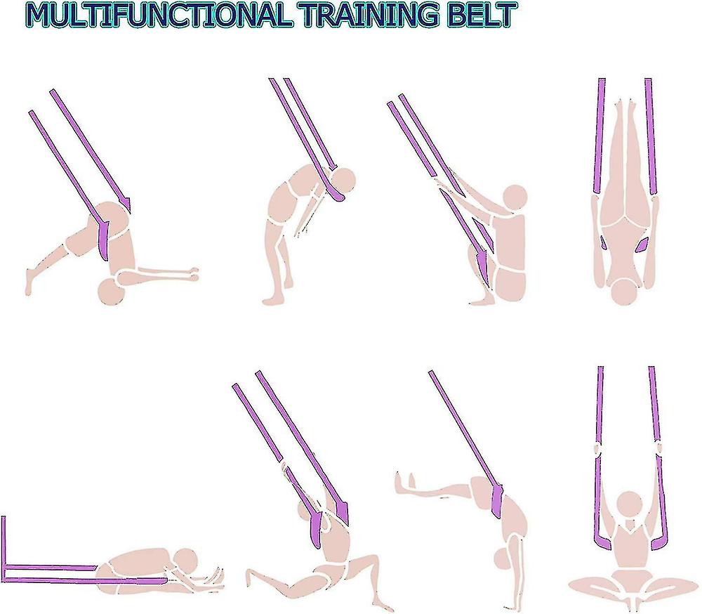 Waist Stretch Strap With Door Anchor,adjustable Yoga Exercise Strap ...