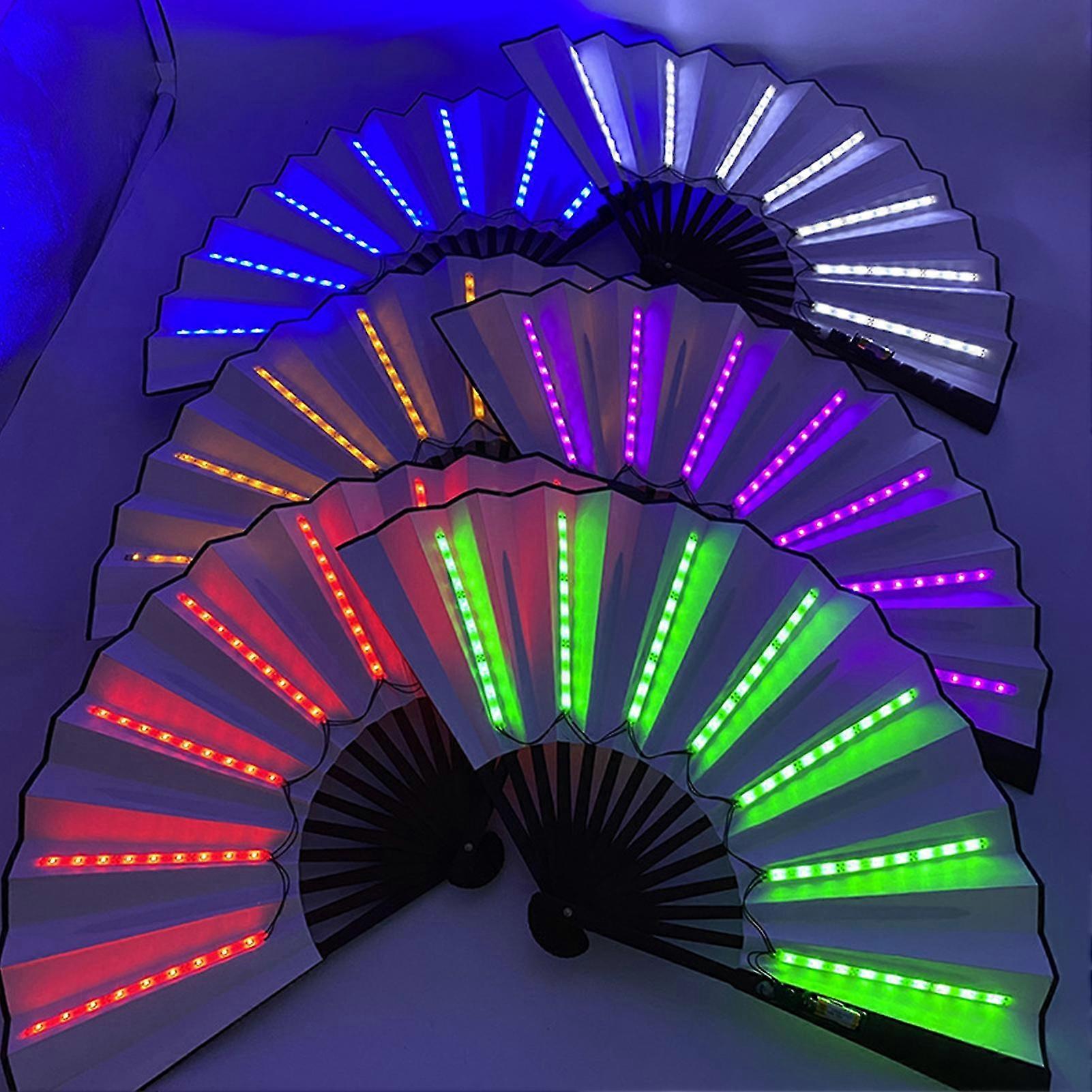 Luminous Fan Led Ambiance Light Foldable Glowing Strong Hinge 12v 10 ...