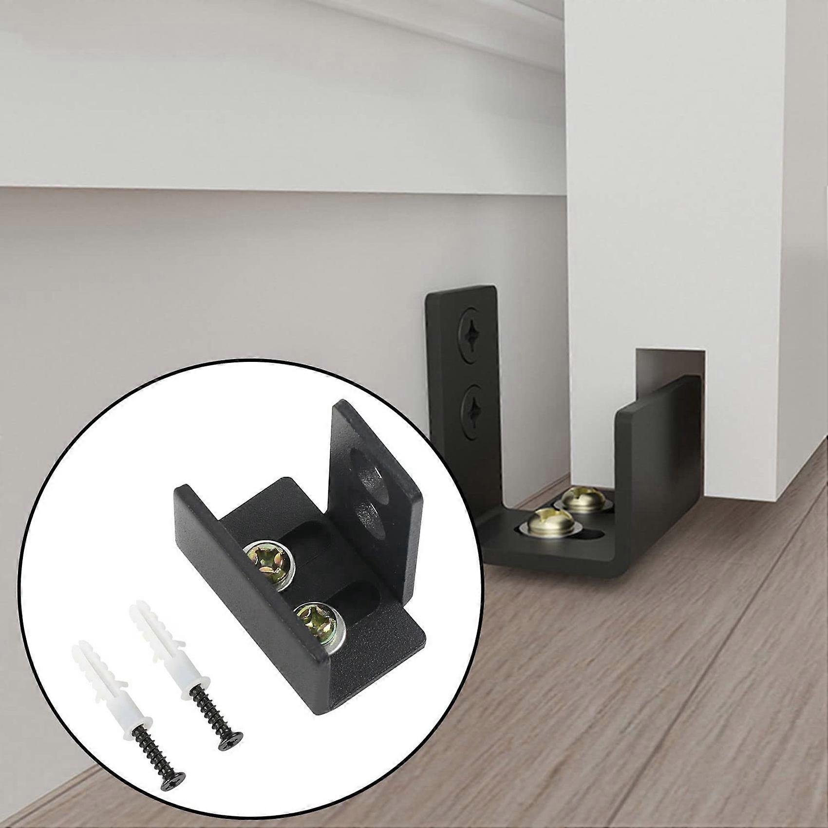 4 Piece Sliding Door Floor Rails, Adjustable Floor Rail Wall, Great for ...