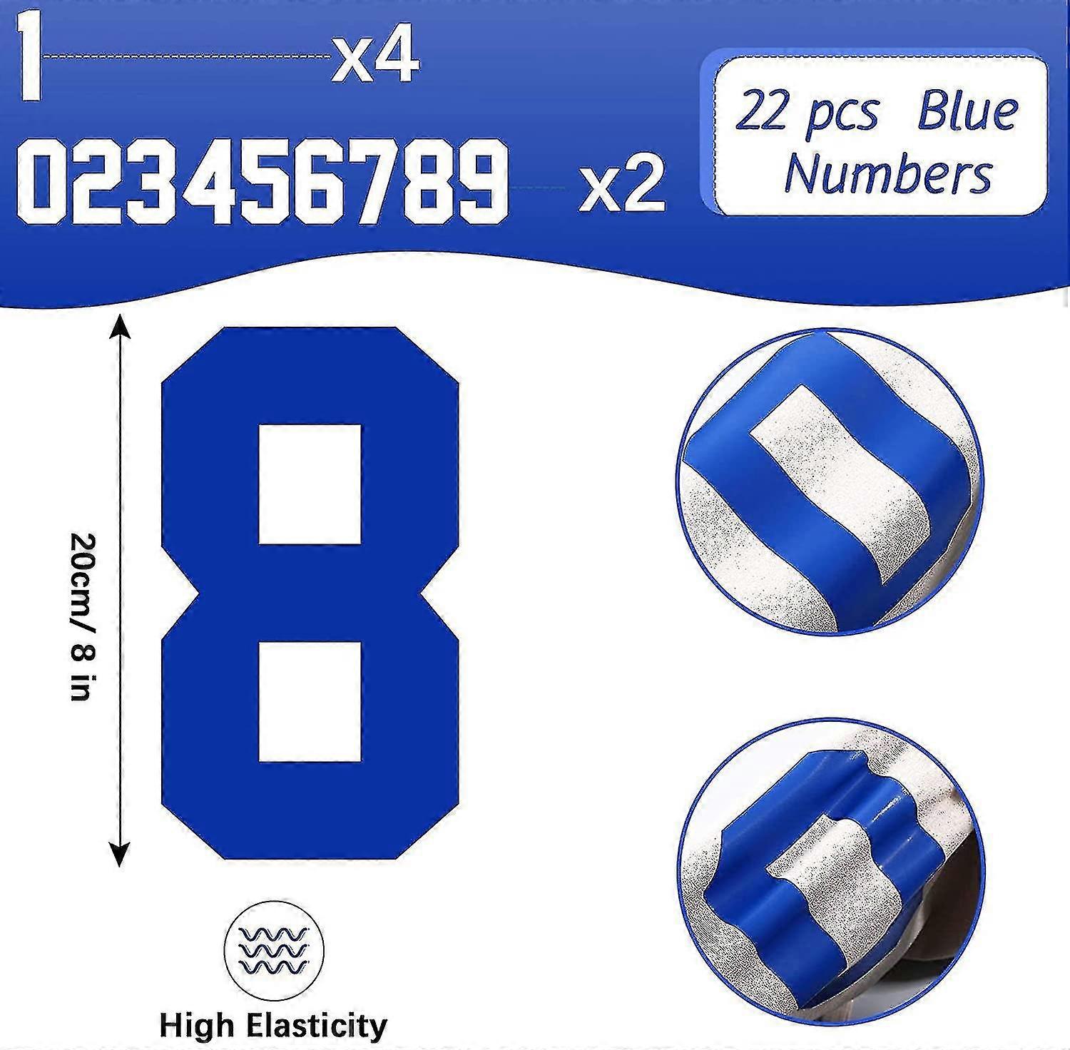 20 Pieces Iron On Numbers T Shirt Heat Transfer Numbers 0 To 9 Jersey ...