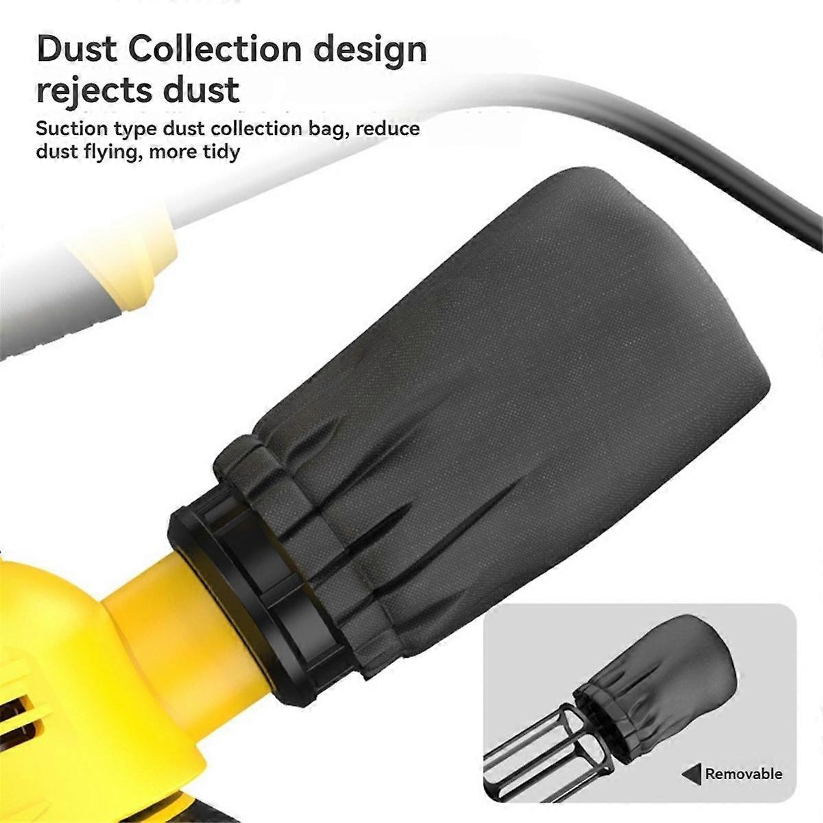 5-Inch Random Orbital Sander 12000RPM 6 Variable Speed Sander Machine ...