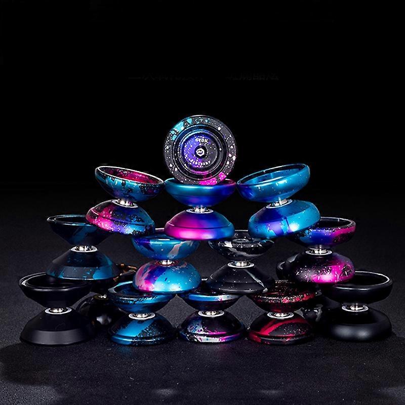 AO1 New Butterfly Metal Alloy Aluminum Yoyo Professional with 10 Ball ...