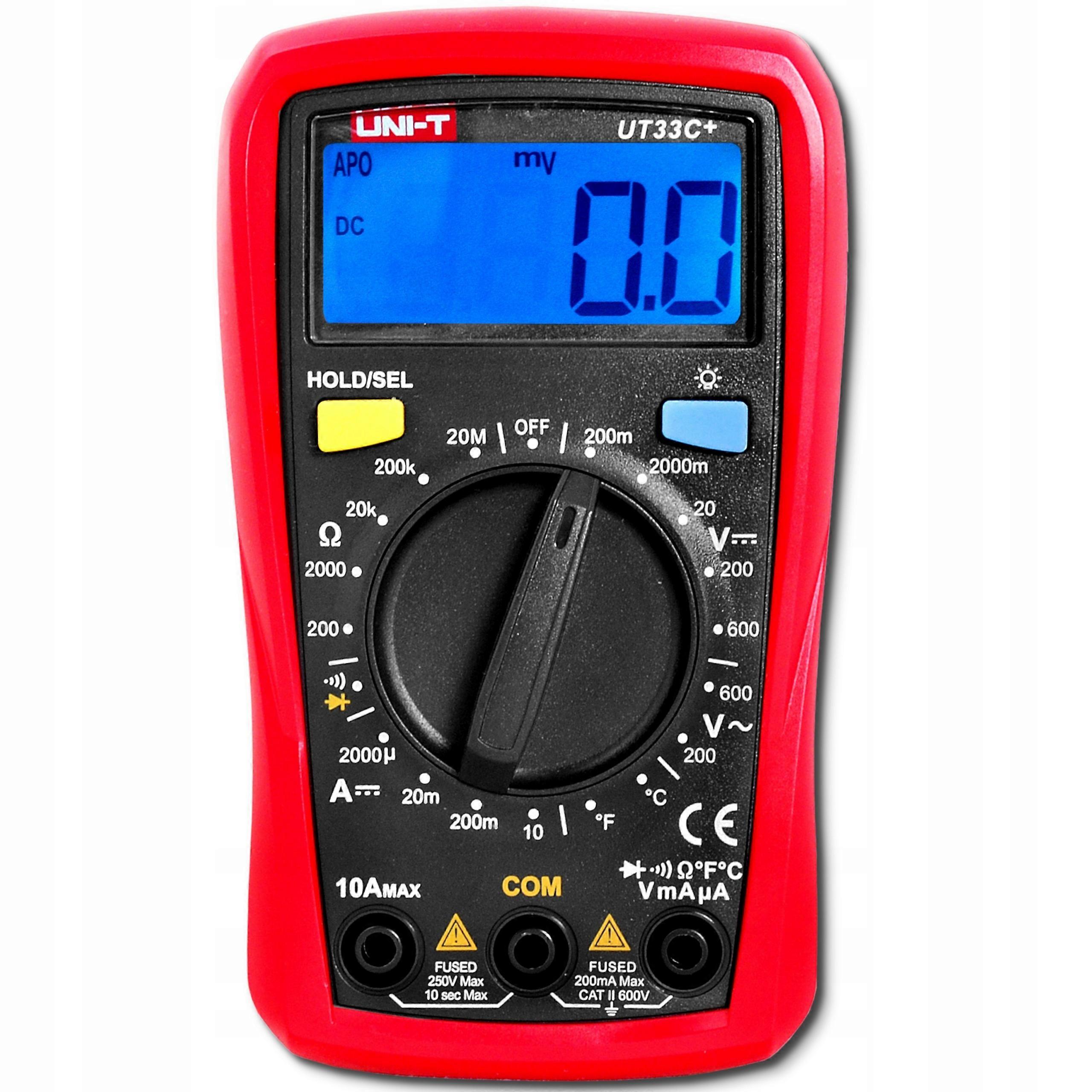 Uni T Ut33c+ Handheld Digital Multimeter 1999 Counts Professional ...