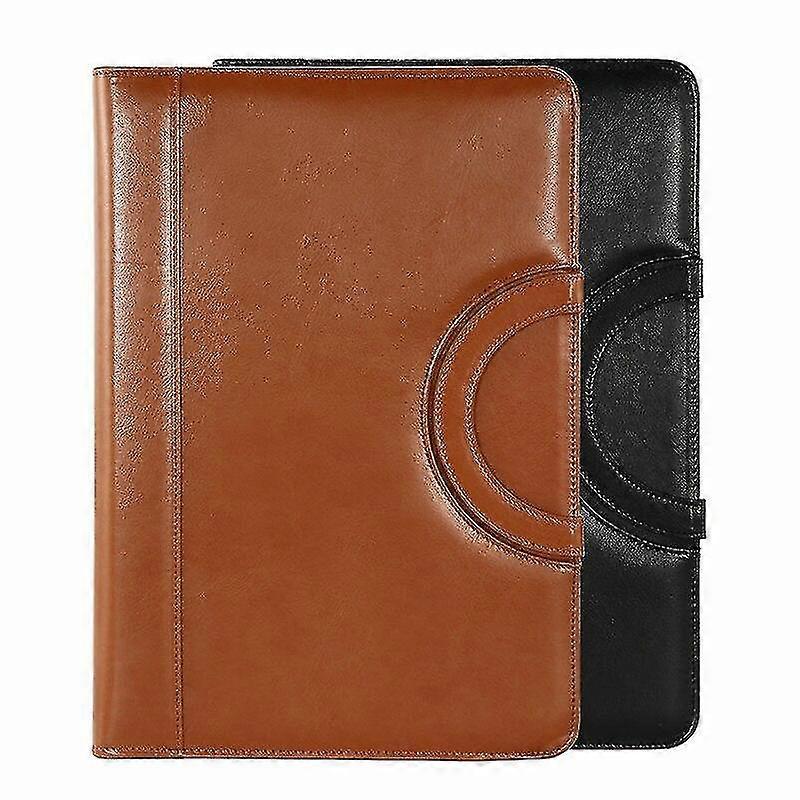 Portable A4 Binder Folder Leather Manager Padfolio Office Document ...