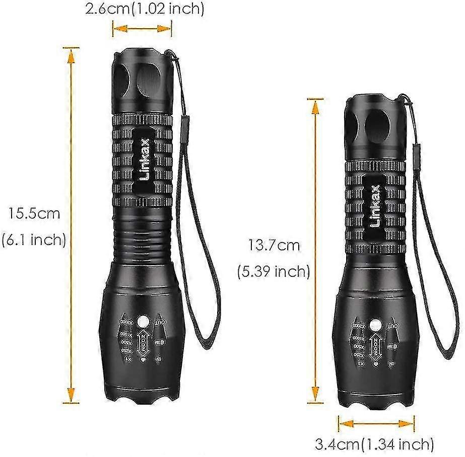 Led Torch Led Flashlight Adjustable Focus Handheld Flashlight Super ...
