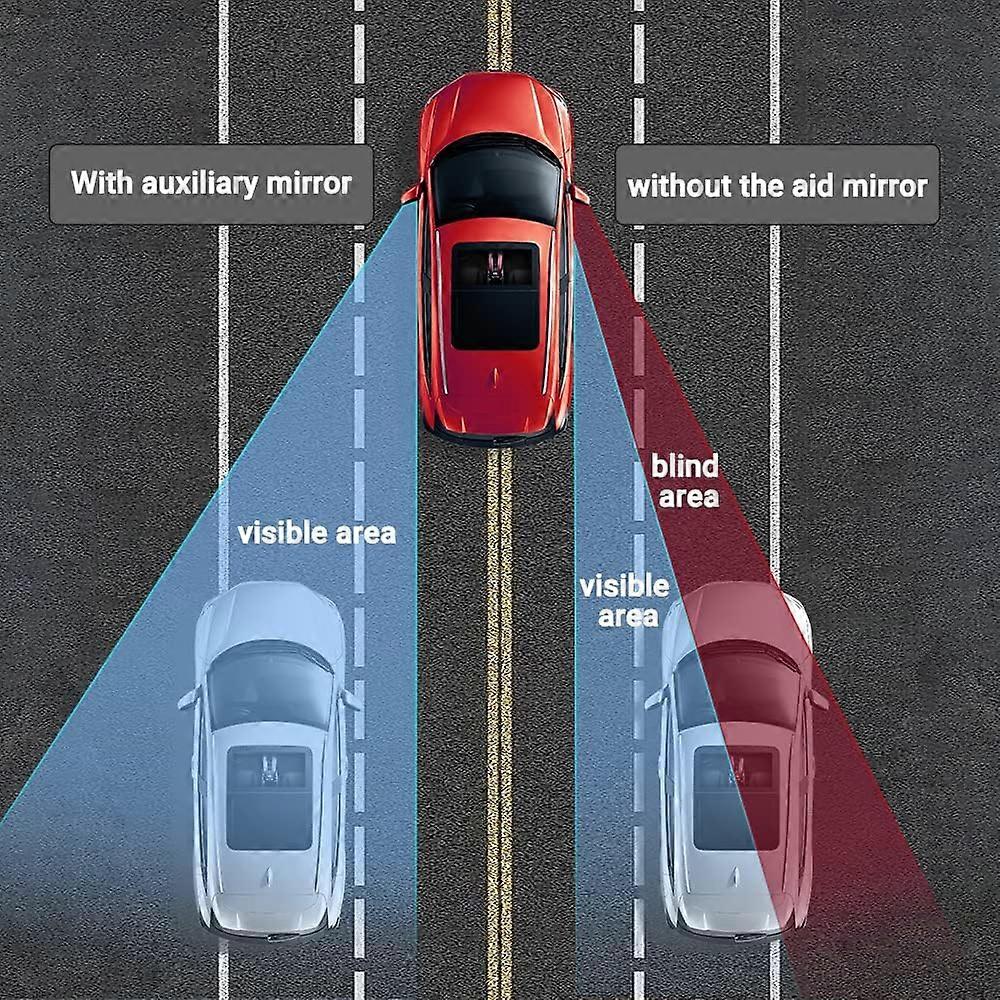 Blind Spot Mirrors, 2PCS Wide Angle Mirror Car Safety Auxiliary Side ...