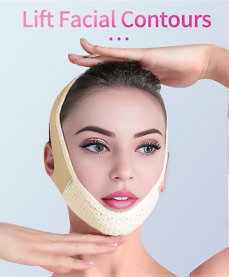 Face Lifting V Line Mask, Double Chin Reducer V Line Lifting Mask With ...