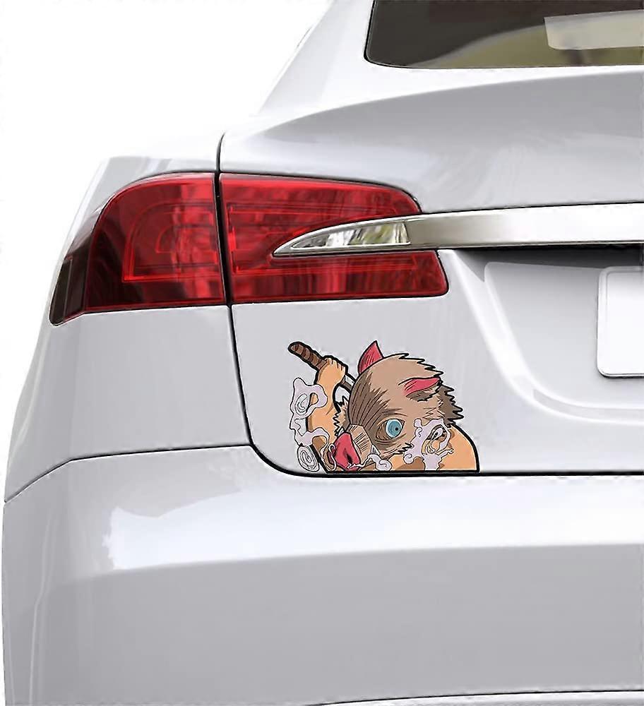 Heytea Demon Slayer Inosuke Peeker Car Stickers, 4' x 5.5' Vinyl Anime ...