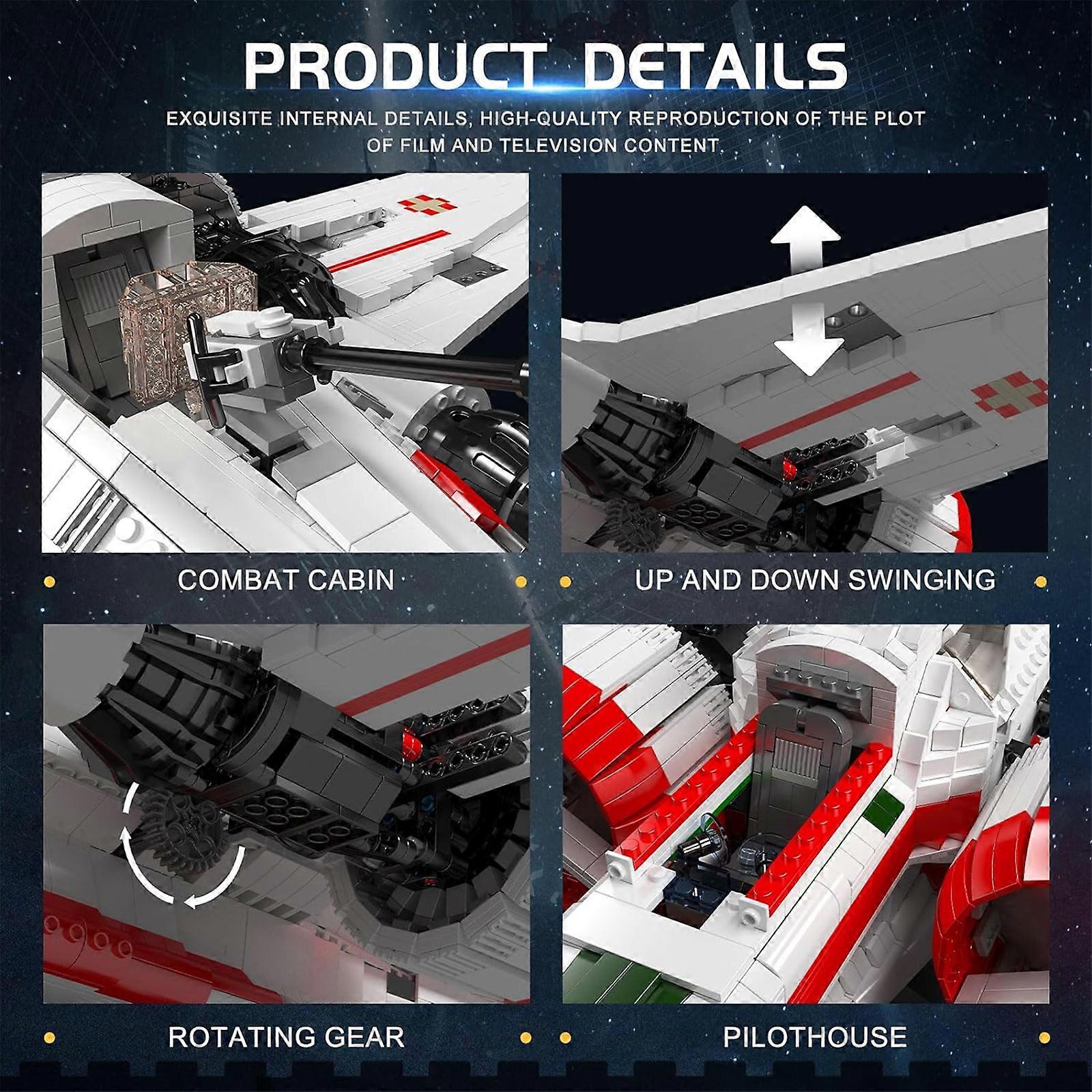 Mould King Star Plan Toy ARC-170 Starfighter Spaceship Model,Large ...