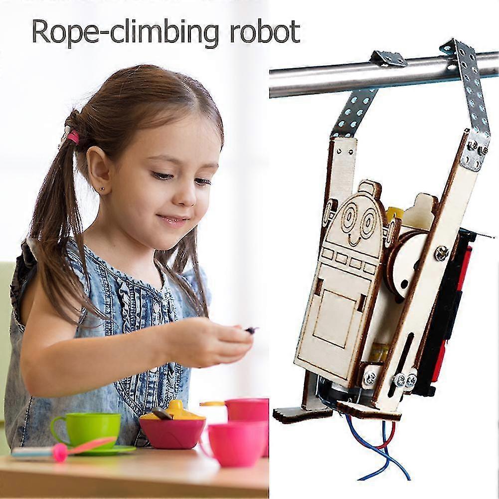 Diy Electric Robot Rope Climbing Kids Science Discovery Toys Stem Education Physics Experiment ...