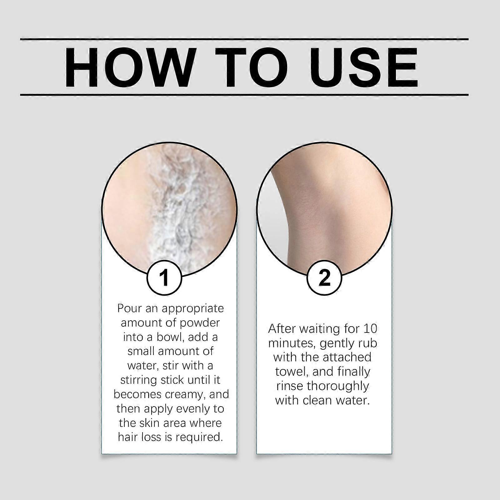 Body Hair Removal Powder, All Body Armpit Hair Arms Refreshing Gentle ...