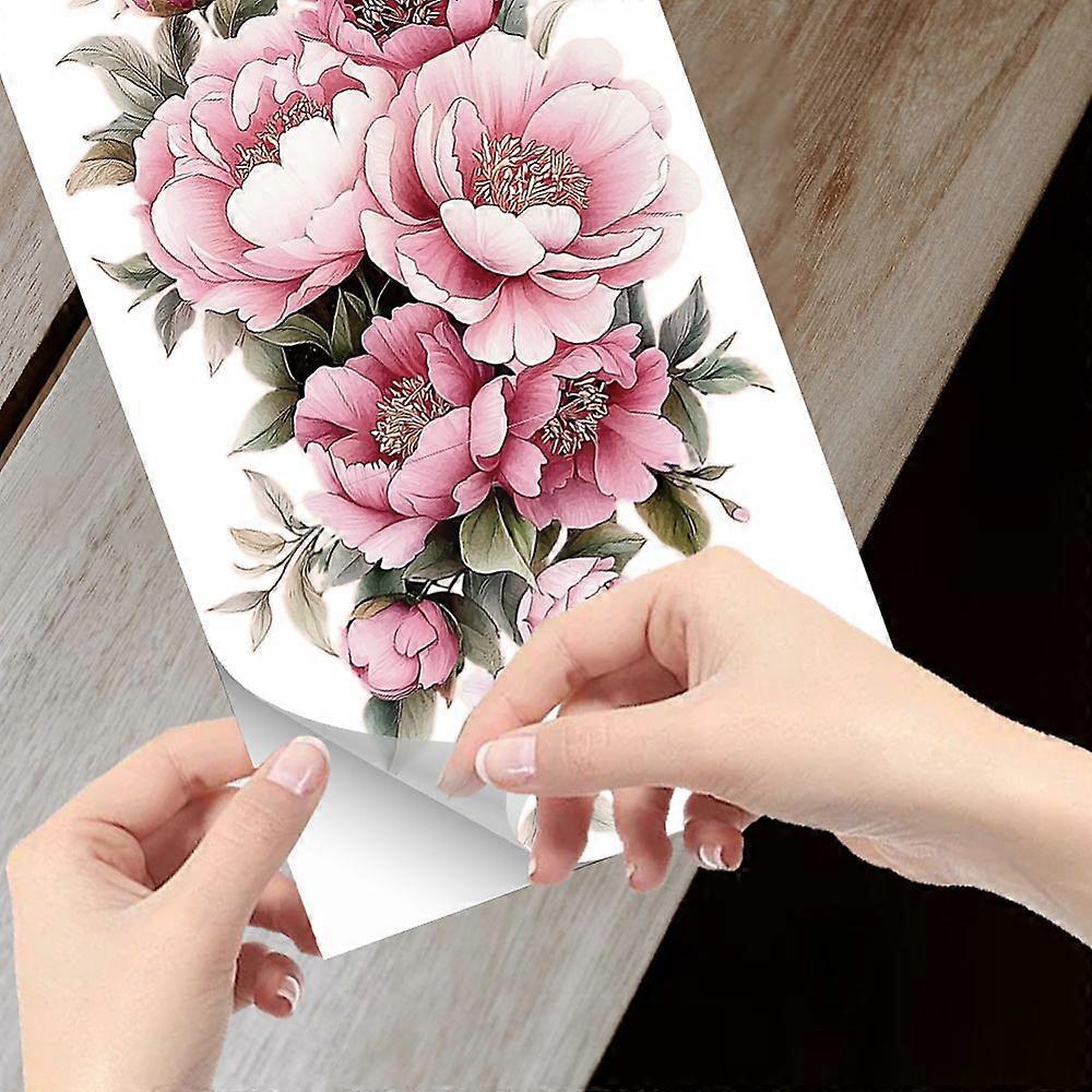 1Set 4Pcs 4 Styles Flower and Angel PVC Waterproof Decorative Stickers ...