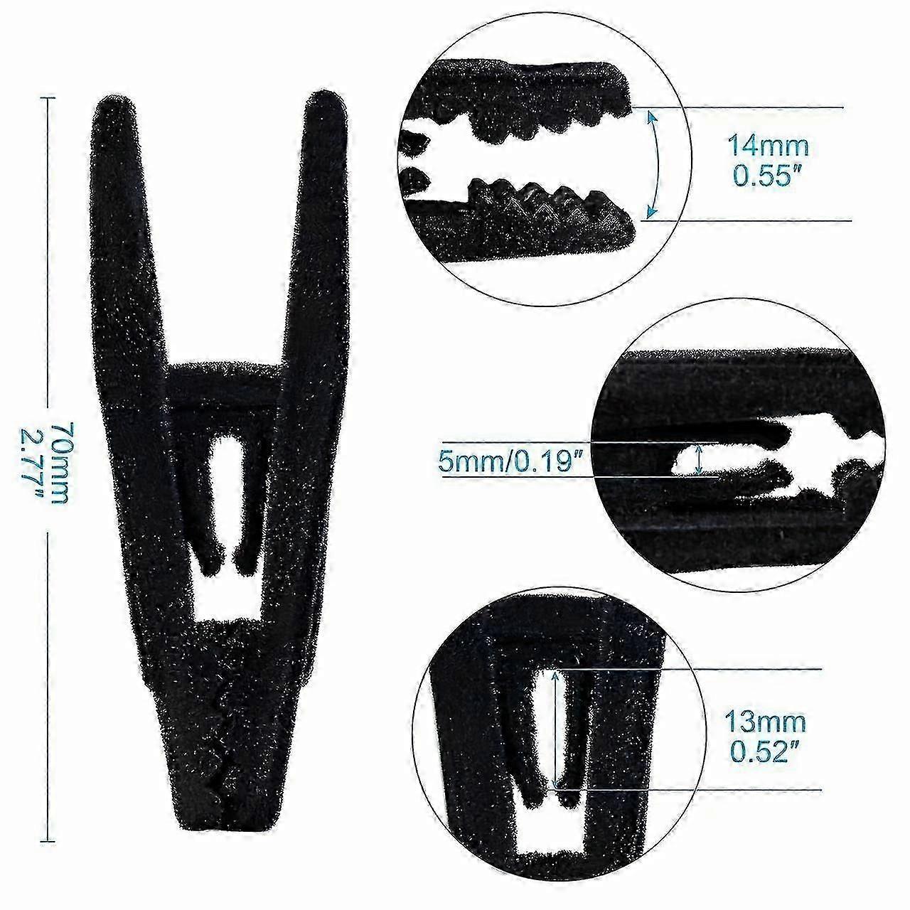 20pcs Premium Velvet Hanger Clips - Durable Non-Slip Pants Hangers with ...