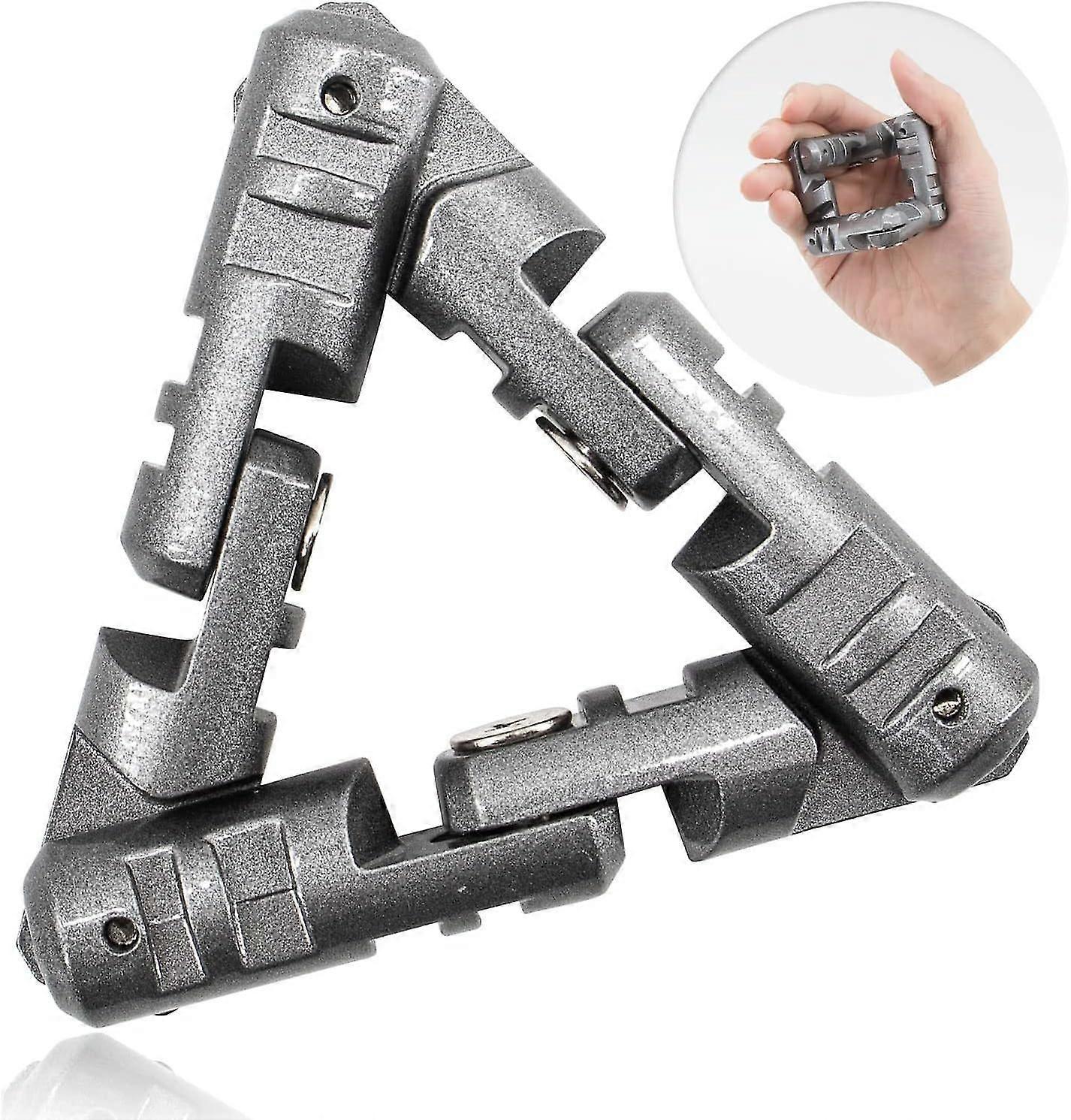 (gun Grey)infinite Flip Fidget Toys, Metal Triangles Sensory Hand ...