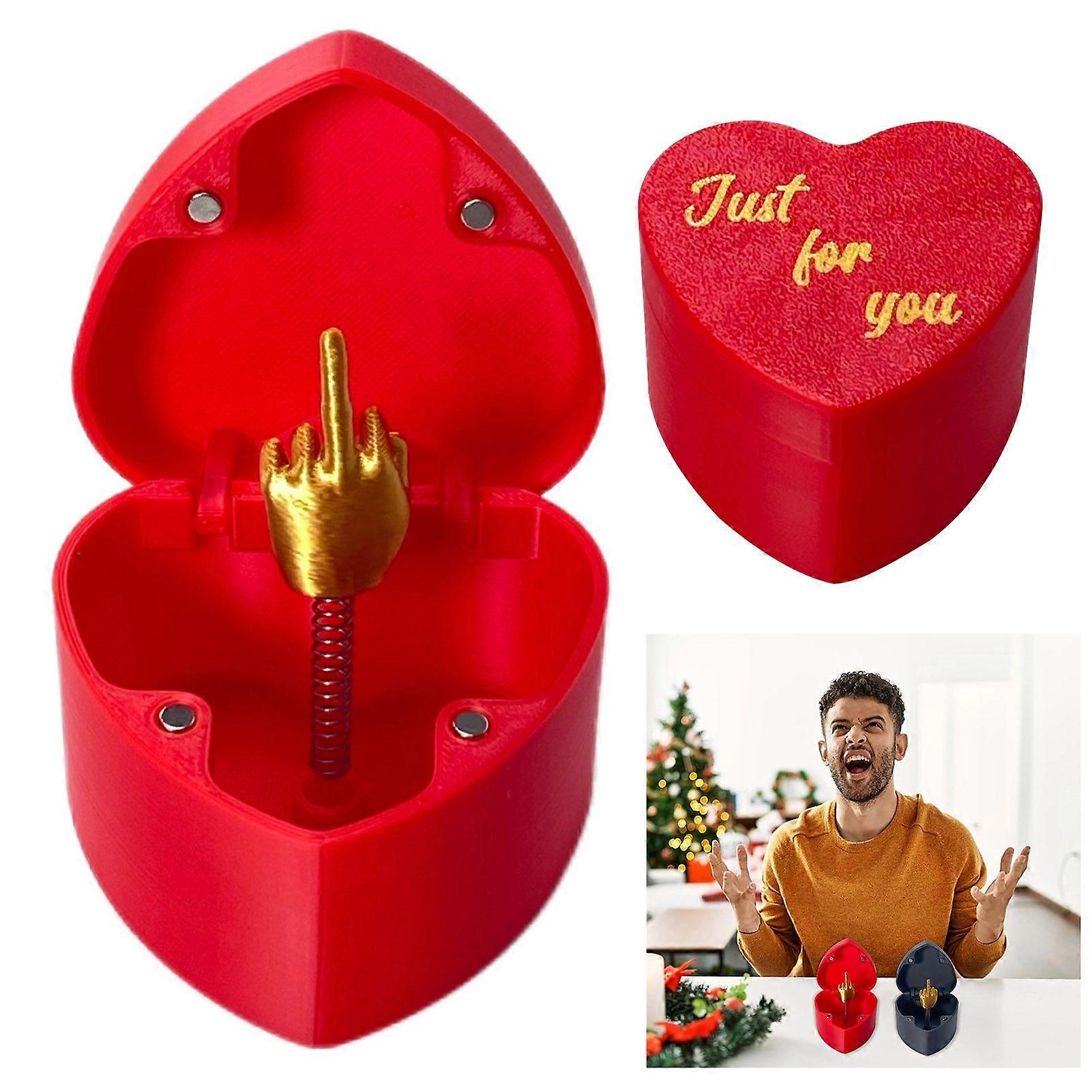 Middle Finger Prank Box Middle Finger in A Heart Box Pop-Up Middle ...