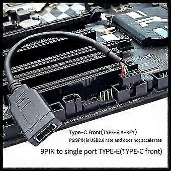 USB 9PIN to Type-C Front Panel Cable USB 9PIN to Adapter Cable for ...