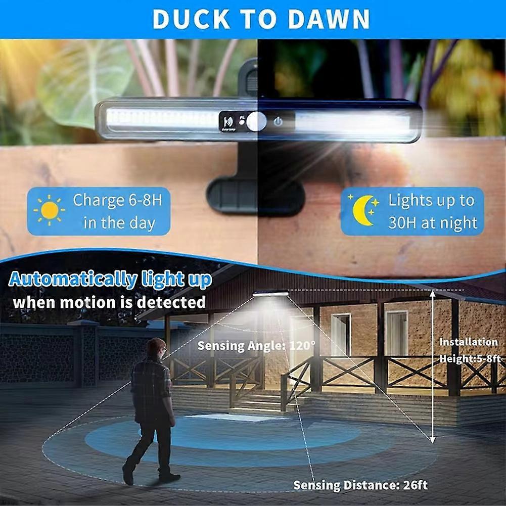 Clip on Solar Motion Lights Outdoor Waterproof Solar Fence Lights ...