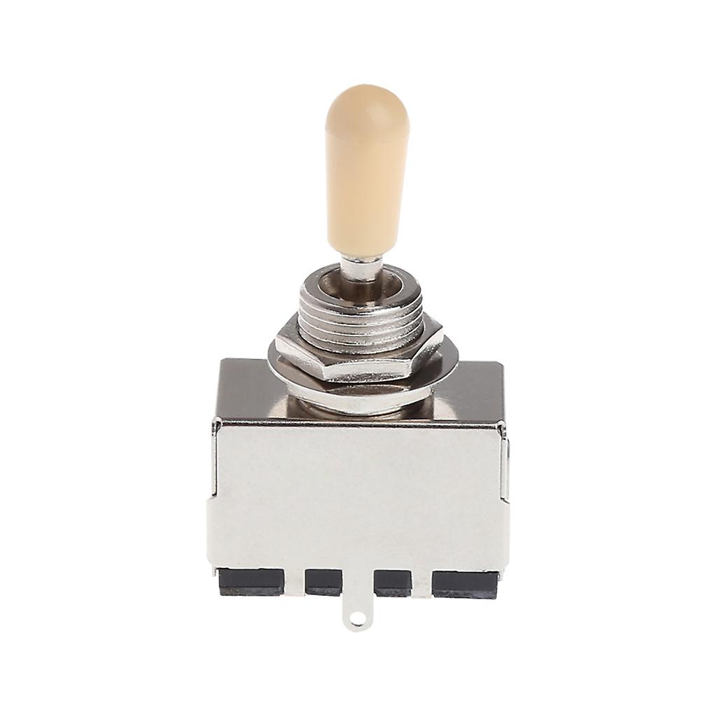 3 Way Closed Toggle Switch Box Style Chrome For Electric Guitar Cream ...