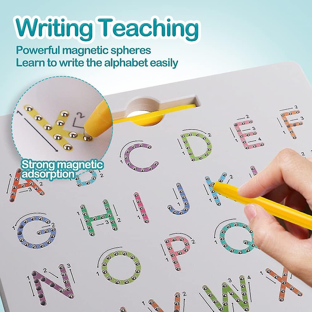 Double Sided Magnetic Letter Tracing Board Alphabet Magnet Drawing ...