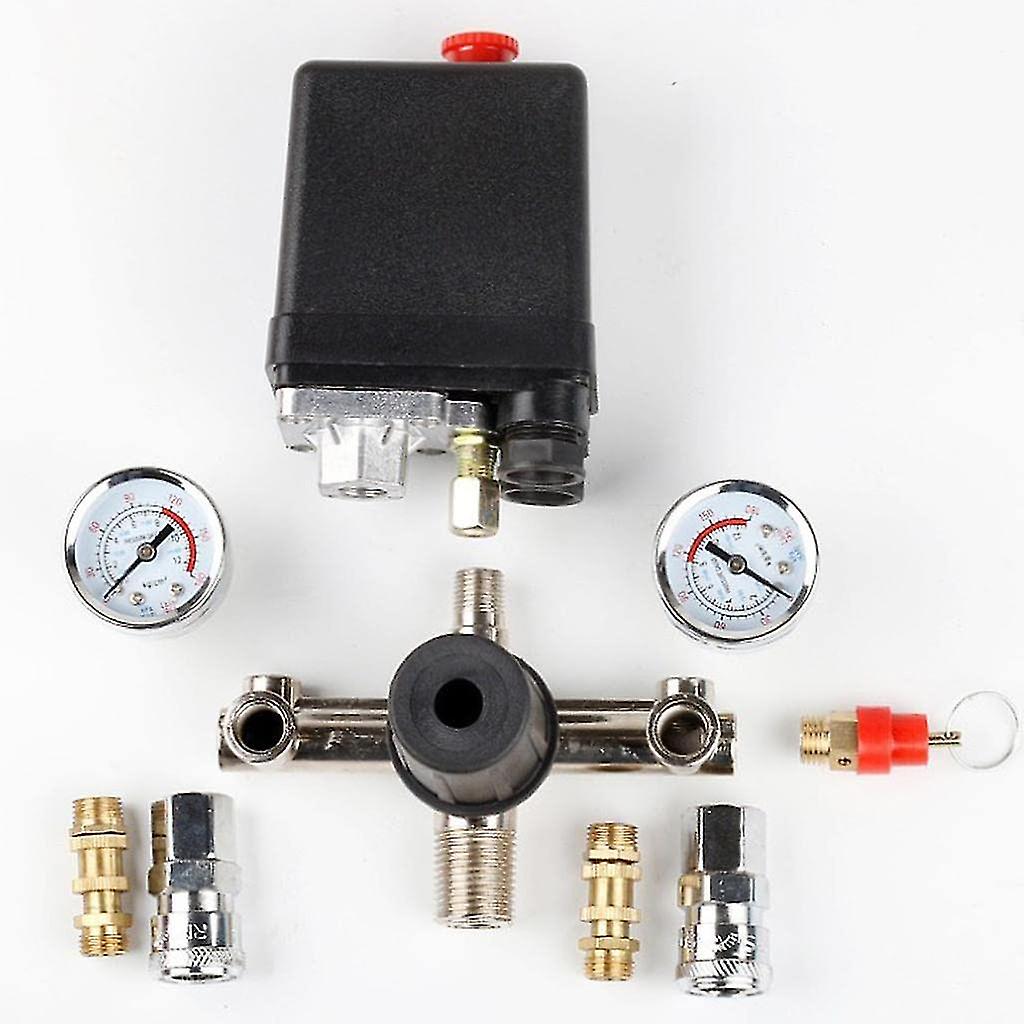 Air Compressor Three Phase Pressure Switch Pressure Switch Control Valve With Air Regulator And ...