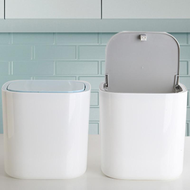 Mini Trash Can Desktop Trash Bin with Lid Small Tiny Countertop Garbage ...