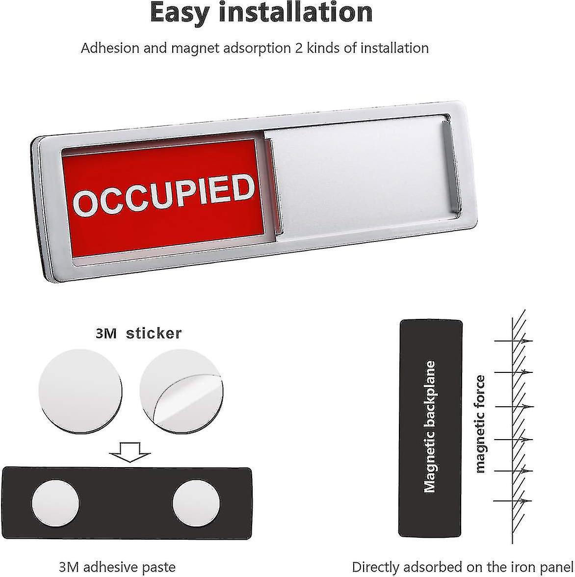 Vacant Occupied Privacy Sign, Vacant Occupied Door Sign For Home Office ...