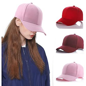 Men Women Baseball Cap Solid Color Adjustable Unisex Baseball Cap ...