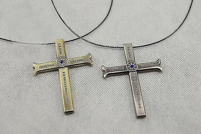 Bimirth Jewelry Anime One Piece Dracule Mihawk Cross Necklace Pendant ...