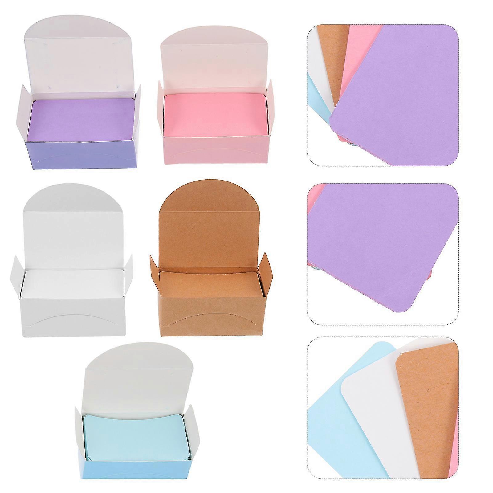 500pcs Blank Memo Cards Paper Study Cards Note Cards Memo Scratch Pads ...