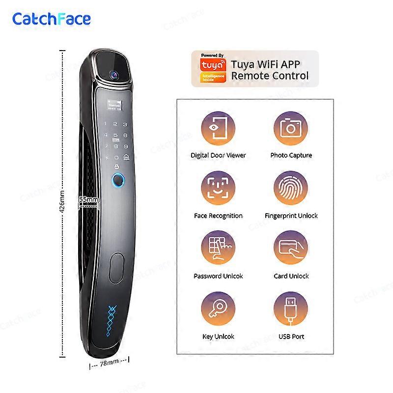 Infrared 3d Recognition Door Lock Front Door Security Lock Digit Door ...