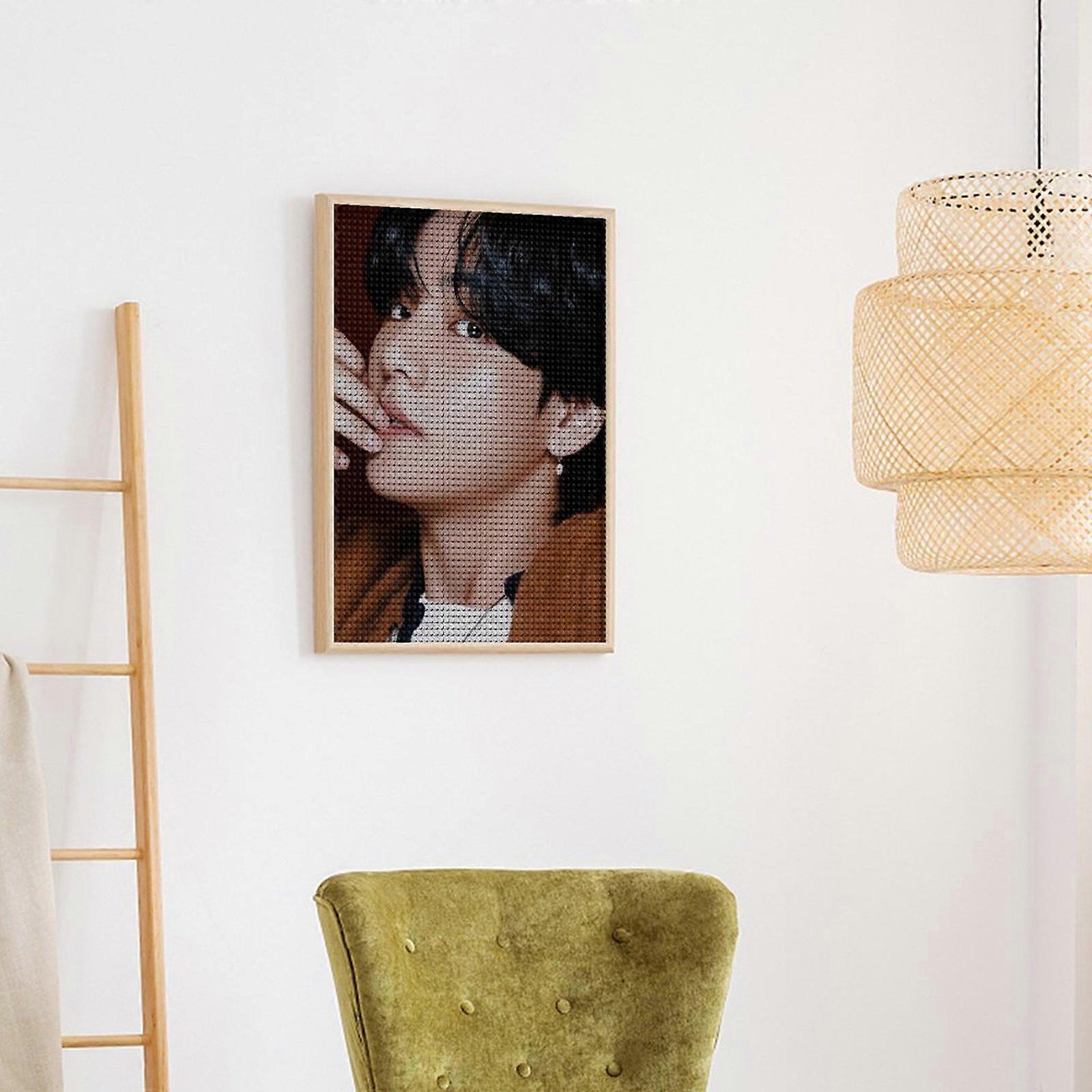 BTS V (63) Diamond Art Gem Art Painting Full Drill Round Art Gem ...