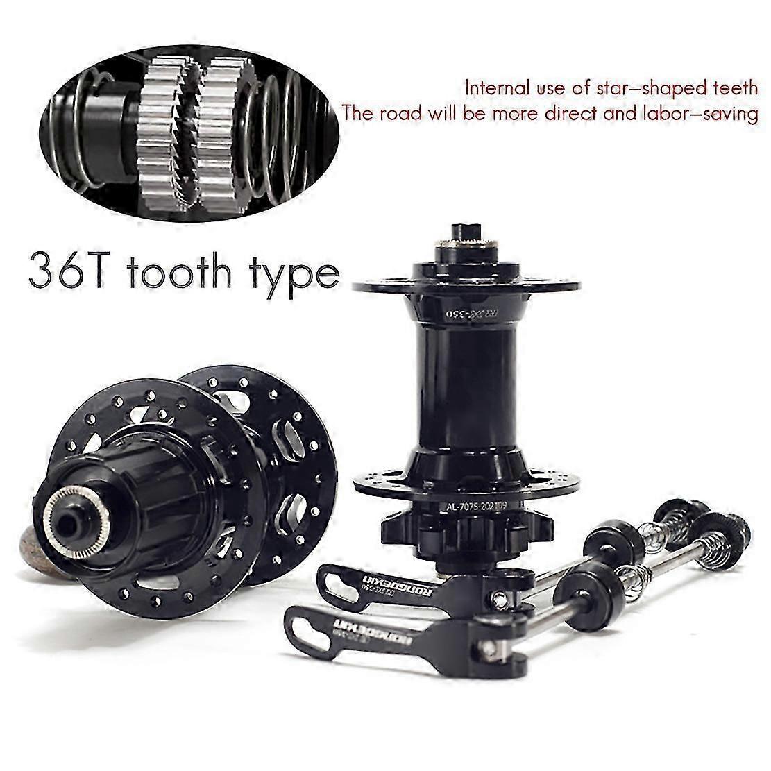 Bike Hub Set 32 Holes 7/8/9/10 Speed Mountain Bike Hub Front Rear Disc ...