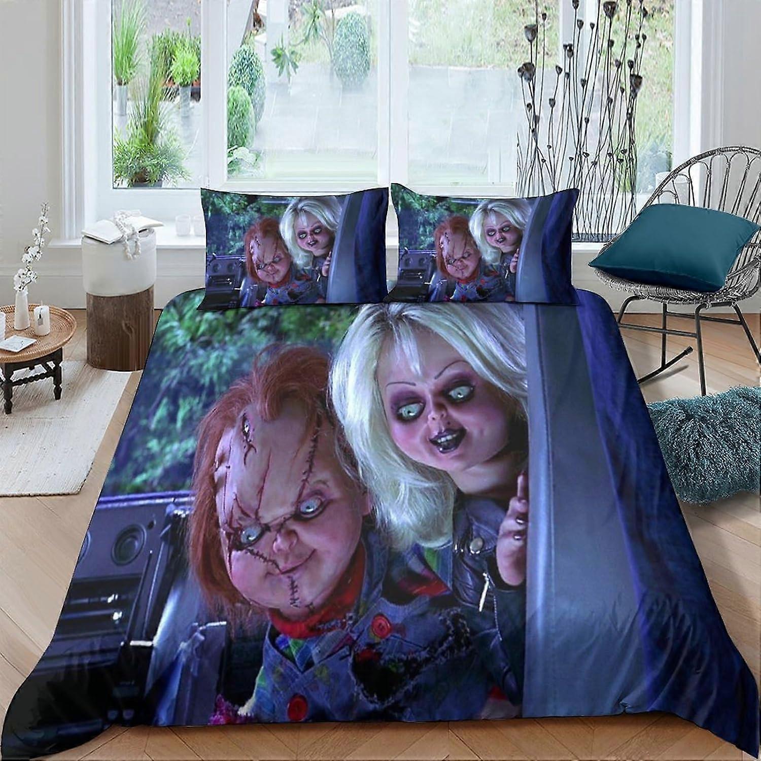 3 Pcs Chucky Doll Bedding Duvet Cover Children's Bedding Set 3D Print ...
