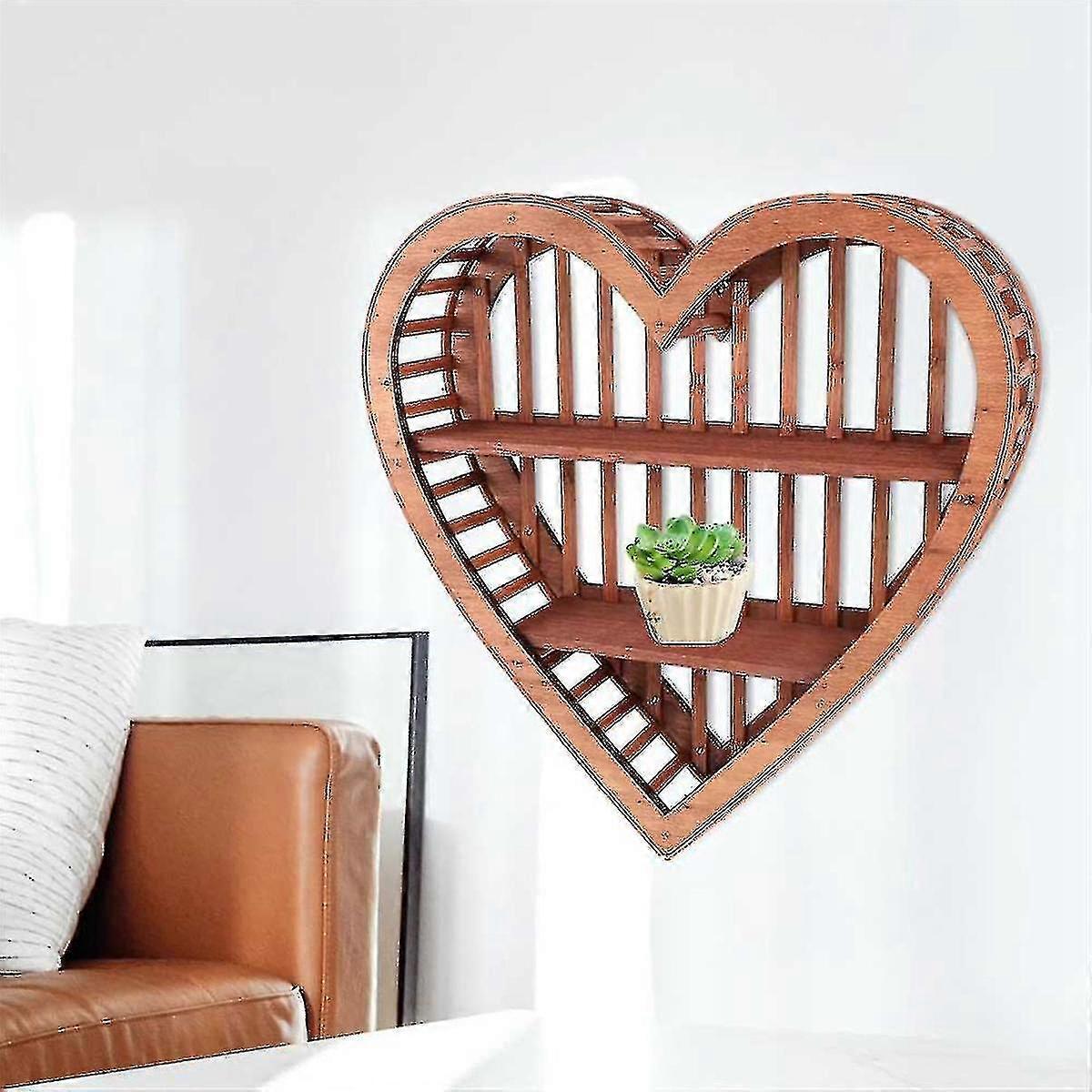 Home Decor Display Shelf Wall Shelf Display Shelves Wall Mounted Heart ...