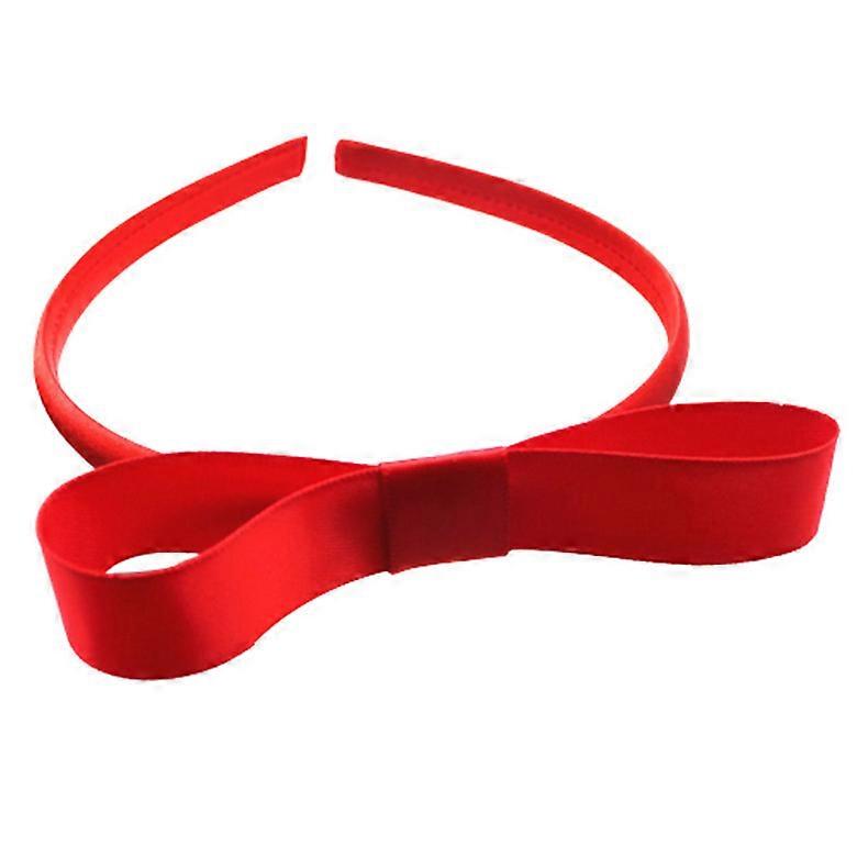 child Matilda Style Headband Red Bow Hairband Alice Band World Book Day ...