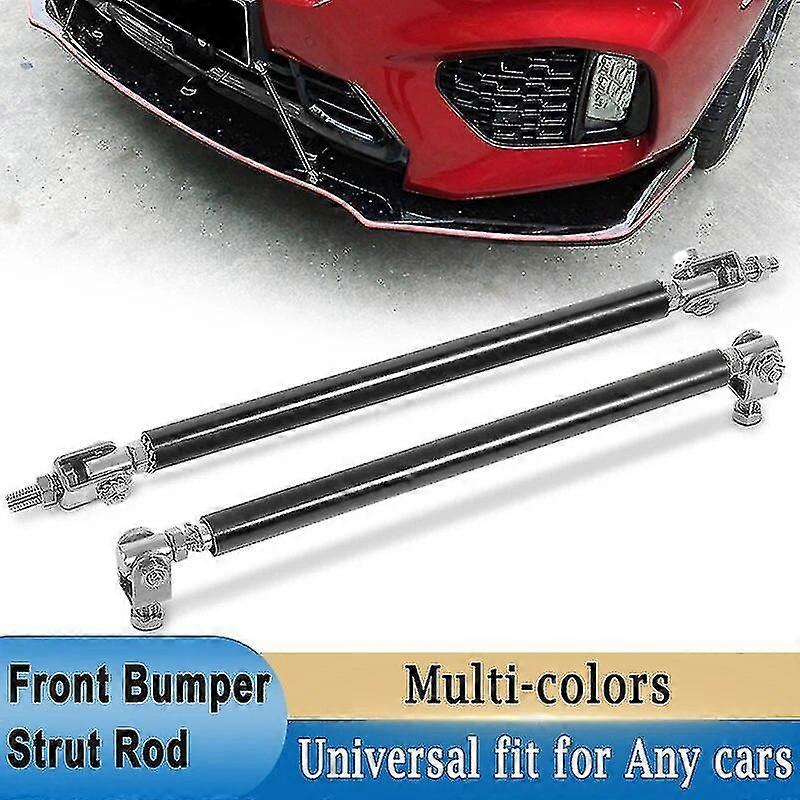 200mm Adjustable Front Bumper Lip Splitter Strut Rod Tie Support Bars ...