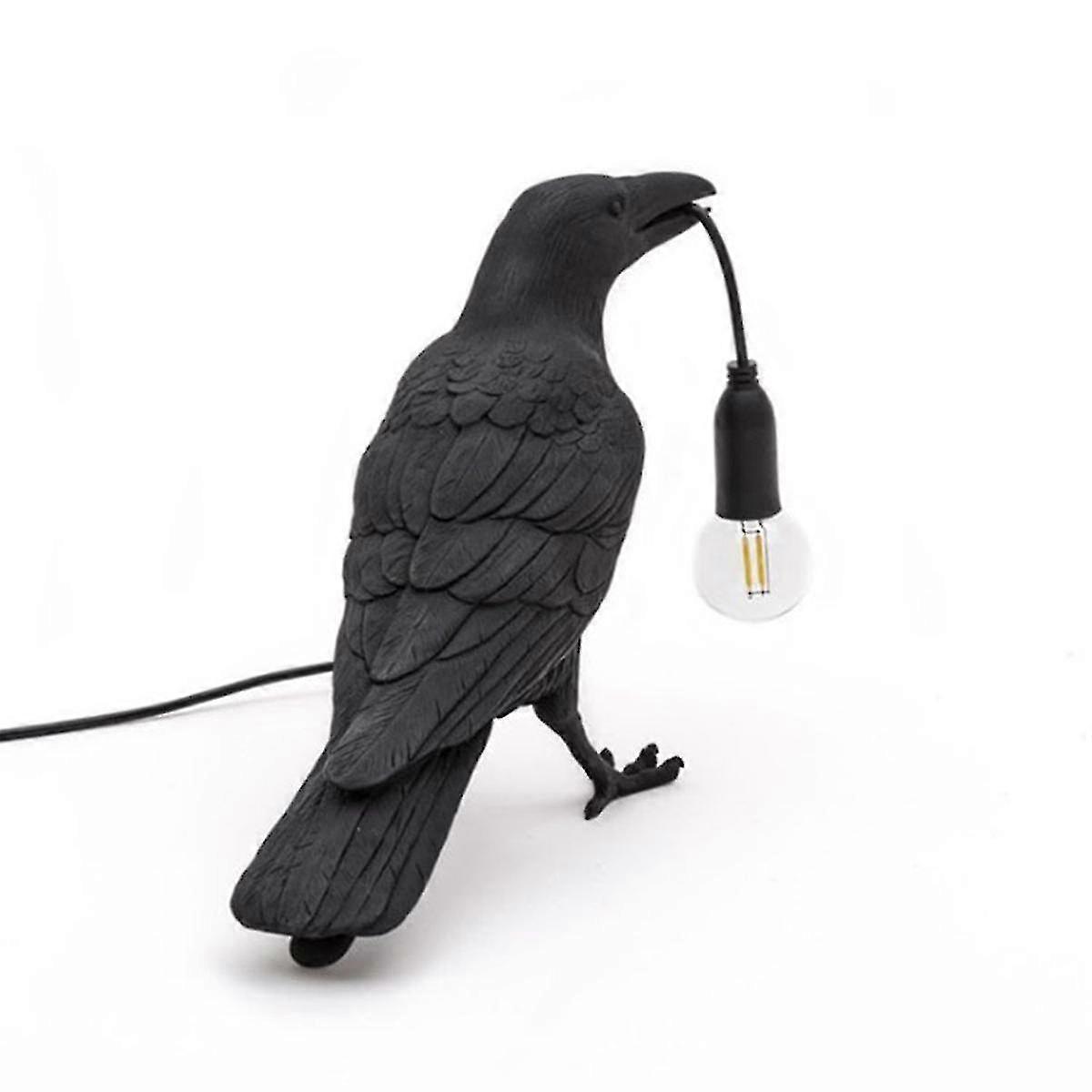 Us Plug,crow Lamp-raven Table Lamp With Bulb, Gothic Crow Light - Raven ...