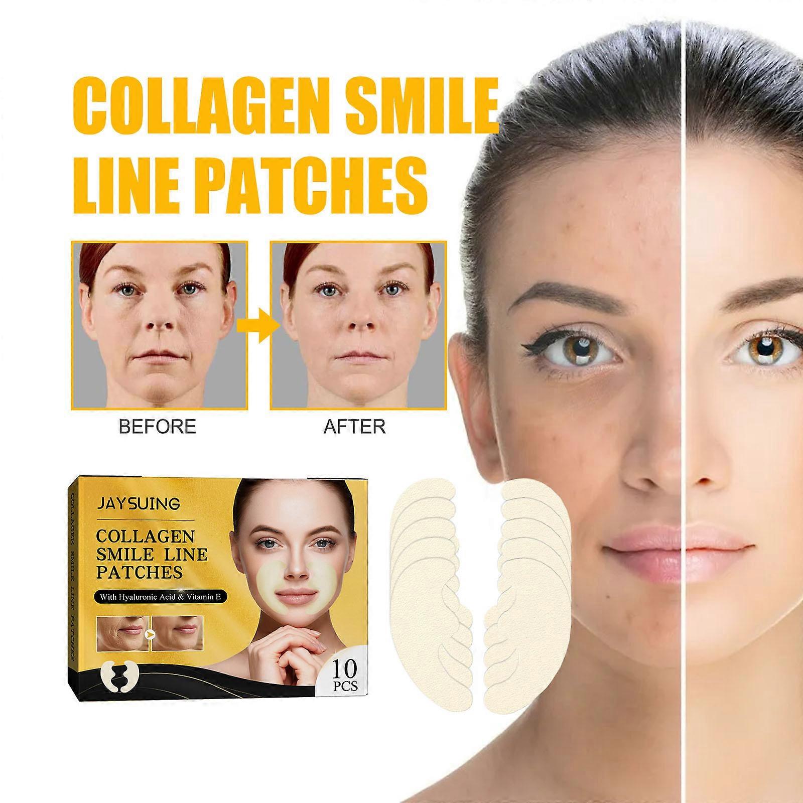 Facial Mask Smile Line Patches - 5 Pairs - Anti-Wrinkle Facial Strips ...