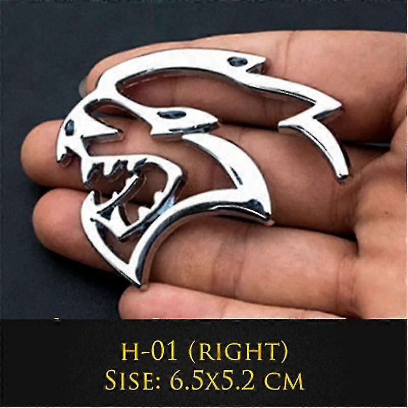 3d Metal Hellcat Car Logo Door Fender Side Stickesr Badge Decoration ...