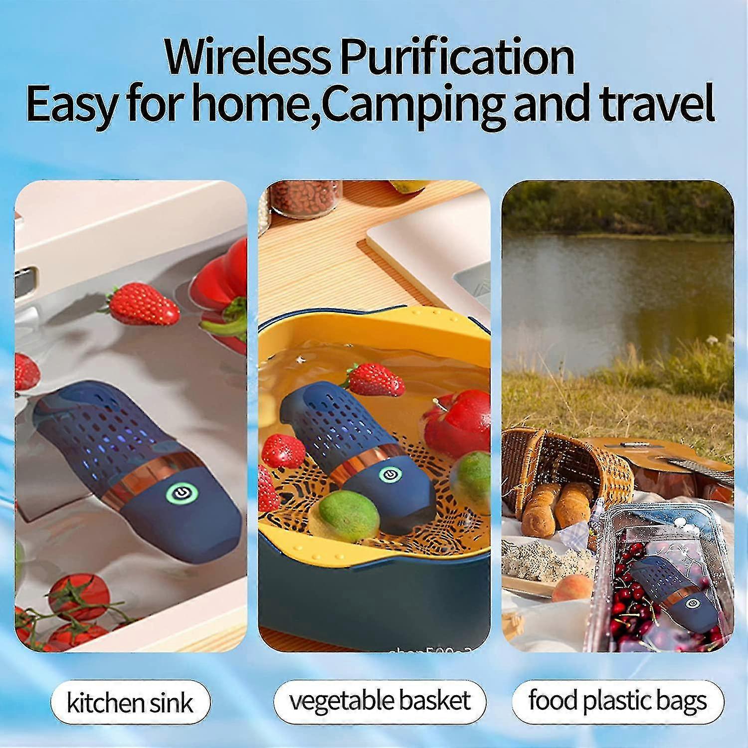 Mini Produce Pro Food Cleaner, Usb Wireless Veggie Cleaner Device ...