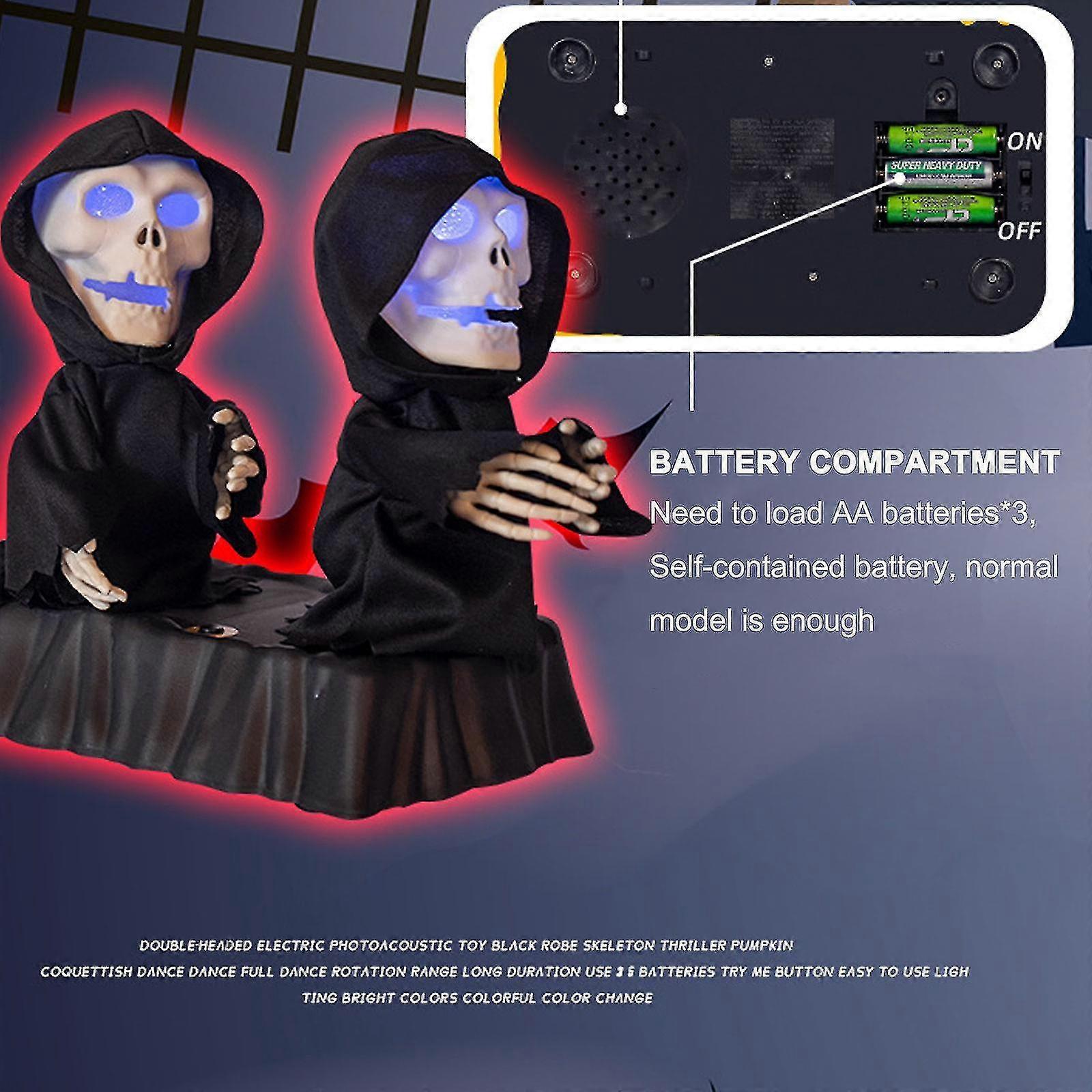 New Halloween Skeleton Animated Props Indoor Outdoor Dancing Skeleton ...