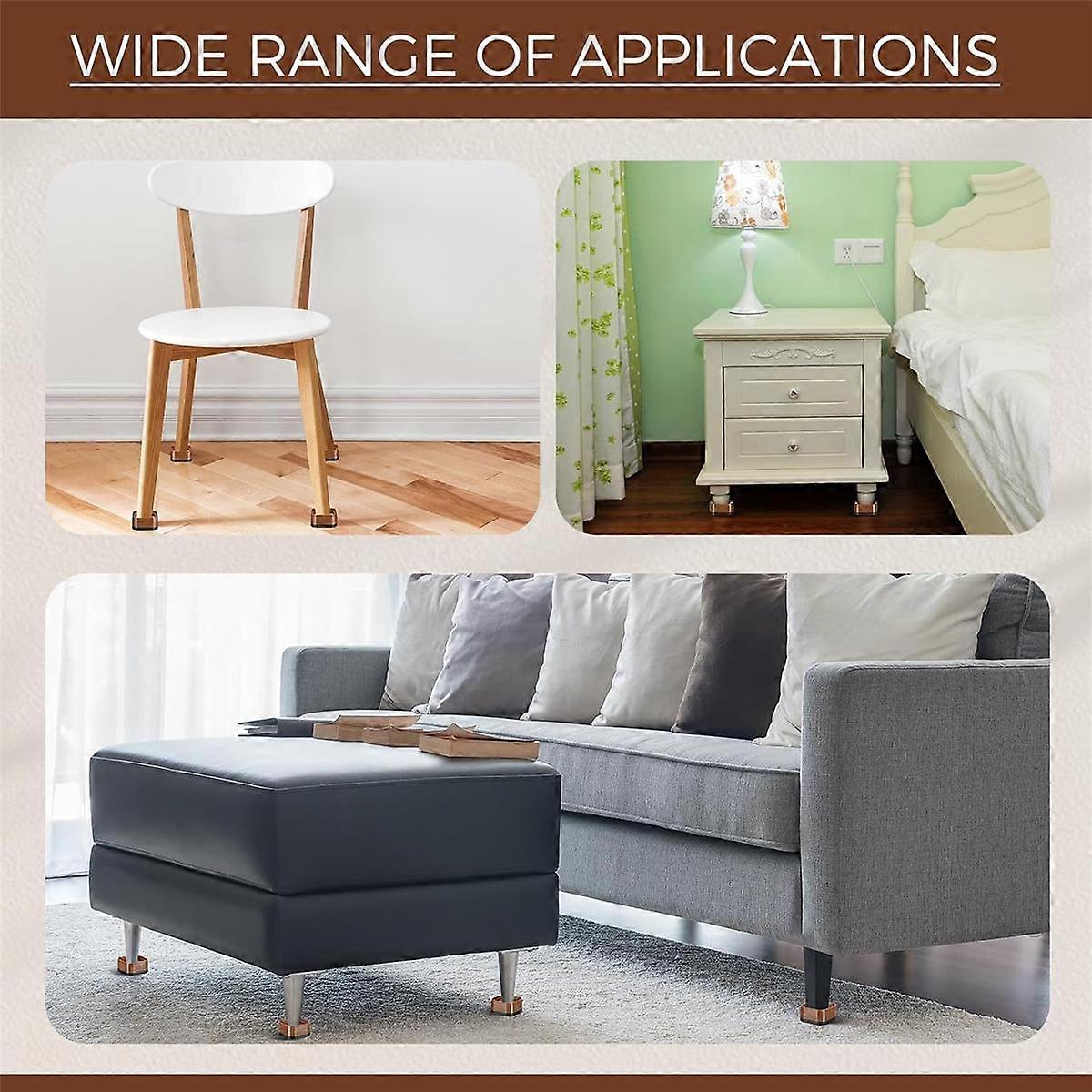 Furniture Risers Adjustable Bed Risers Desk Leg Risers 1.38Inch ...